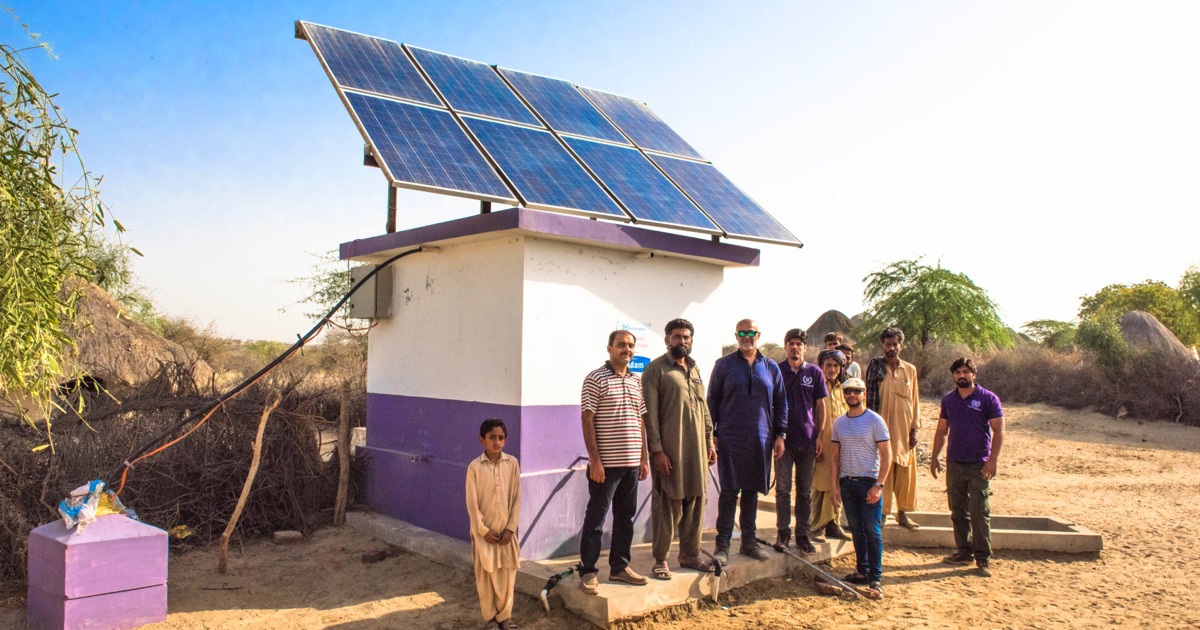 Solar water wells in a school and mosque | Human Appeal USA